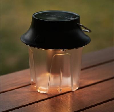 China Sustainable Atmosphere Rechargeable Led Camping Lamp Solar Powered USB Lights for sale
