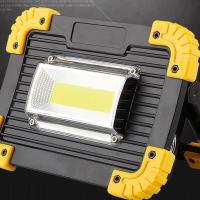China Round Outdoor COB Rechargeable Camping Lights 100W 110V-220V for sale