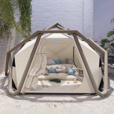 China 10lbs Dome Inflatable Family Camping Shelter Tent Shelter Folding Portable Polyester Material for sale