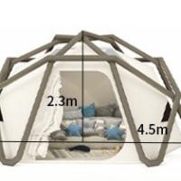 China 10lbs Dome Inflatable Family Camping Shelter Tent Shelter Folding Portable Polyester Material for sale