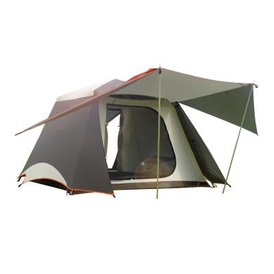 China Silver Coating Sunscreen Lightweight Waterproof Tent Wind Resistant For Family Beach Camping for sale