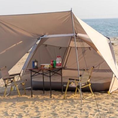 China 10x10 Feet Folding Hiking Camping Tent Sunscreen For Beach Picnic 4-8 Person for sale