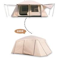 China Double Storey Thickened Camping Shelter Tent Family Camping 210D Oxford Cloth for sale