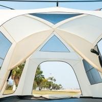 China Double Storey Thickened Camping Shelter Tent Family Camping 210D Oxford Cloth for sale