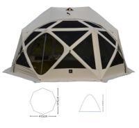 China 2000mm Waterproof Groundcover Outdoor Foldable Tent 200D Oxford Fabric Wind Resistance for sale
