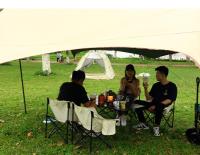 China Butterfly Portable Canopy Tent Sunshade Outdoor Vinyl Camping Windproof Waterproof for sale