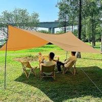 China Folding Outdoor Vinyl Camping Sun Canopy Rainproof Awning Beach Tent UV Protection for sale