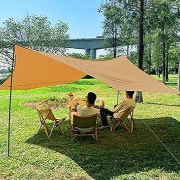 China Folding Outdoor Vinyl Camping Sun Canopy Rainproof Awning Beach Tent UV Protection for sale