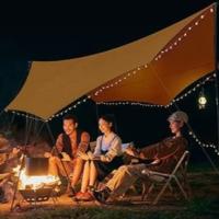 China Folding Outdoor Vinyl Camping Sun Canopy Rainproof Awning Beach Tent UV Protection for sale