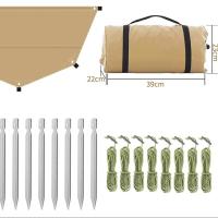 China Folding Outdoor Vinyl Camping Sun Canopy Rainproof Awning Beach Tent UV Protection for sale