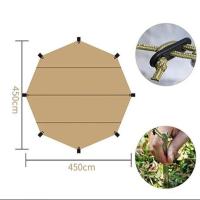 China Folding Outdoor Vinyl Camping Sun Canopy Rainproof Awning Beach Tent UV Protection for sale