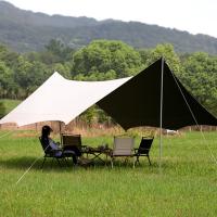 China Oxford Cloth Lightweight Camping Sun Canopy Beach Sunscreen Tent OEM for sale