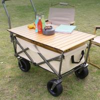 China ODM Folding Utility Camping Wagon Cart For Beach 80KG 600D Oxford Cloth for sale