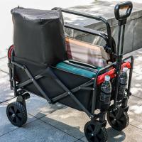 China Battery Operated Folding Camping Wagon Cart Push Pull 230L 300kg for sale