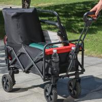 China Battery Operated Folding Camping Wagon Cart Push Pull 230L 300kg for sale
