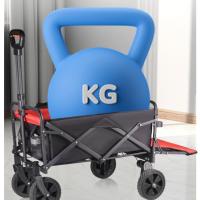 China Battery Operated Folding Camping Wagon Cart Push Pull 230L 300kg for sale