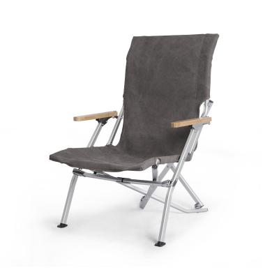 China Curved Reclining Ergonomic Camping Chair Aluminum Lightweight Folding ODM for sale