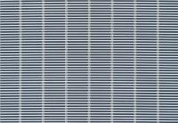 China GKD LAMELLE Material: Stainless steel  Cable group:4X diameter 0.8mm Weft wire diameter: 1.5mm Pitch cable group:26.4mm Weft wire pitch:3mm Thickness: 3mm Open area:44.30% Weight:5.3kg/㎡ Maximum mesh for sale