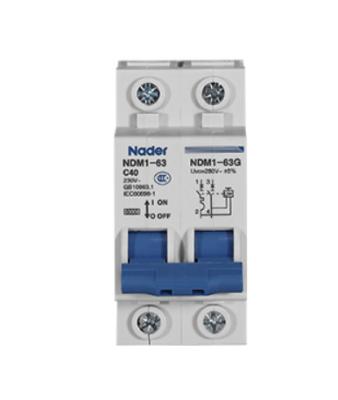 China Nader NDM1 Series Miniature Circuit Breaker NDM1F-63 NDM1L NDM1GQ OF SD MX+OF NGQ1A Accessories AC230VV and DC125V for sale