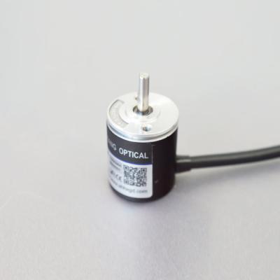 China 2500 Ppr Small Incremental Encoder 50 Pulse ABZ Phases Solid Shaft Encoder for sale