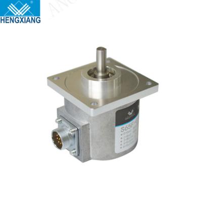China Flange 65*65mm rotary flange encoder 8mm solid shaft encoder for sale