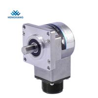 China S52F Solid Shaft Encoder 1200 Resolution Totem Pole Output With Square Flange for sale