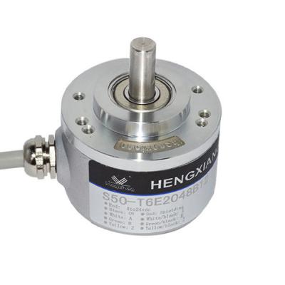 China Incremental Solid Shaft Encoder External Diameter 50mm Shaft 8mm 1000 Resolution for sale