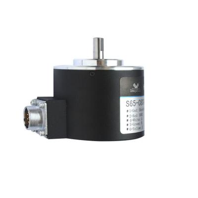 China 65mm Outer Dimension Optical Rotary Encoders 2048P / R Open Collector Output 12 - 24V DC for sale