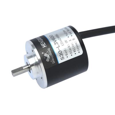 China Lightweight Solid Shaft Encoder 4mm Axial Length 250 pulse CNC Optical Encoder OSS-025-2HC encoder NPN open collector for sale