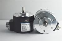 China Conventional Incremental S65 Solid Shaft Encoder Shaft Diameter 8mm With Radial Cable for sale