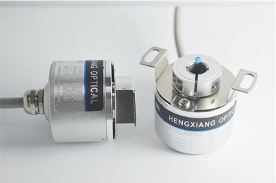 China Photoelectric K38 Hollow Shaft Incremental Encoders Thickness 28mm Blind Hole 8mm Voltage Output for sale