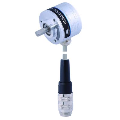 China 8mm Solid Shaft Absolute Optical Encoder External Diameter 51mm 4096 Steps Per Turn for sale
