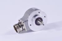 China Solid Shaft Single Turn Absolute Encoder SJ50 Agray Code Angle Output CW Direction DC 5V for sale