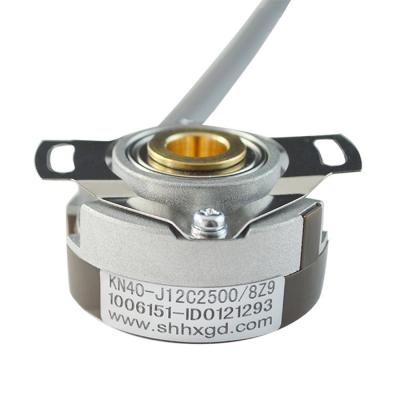 China Hollow Shaft Cone Hole Miniature Rotary Encoder 5000 Ppr Taper Shaft 9.54mm 8 Poles KN40 for sale