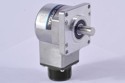 China Conventional Incremental Flange Encoder Totem Pole Output S52F With Radial Socket for sale