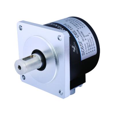 China SC65F Flange Encoder External Diameter 65mm Shaft 15mm With 5 * 5mm Keyway Radial Socket for sale