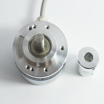 China DC5-30V Incremental Optical Encoder S50 Coulping Encoder 8mm Soild Shaft HTL for sale