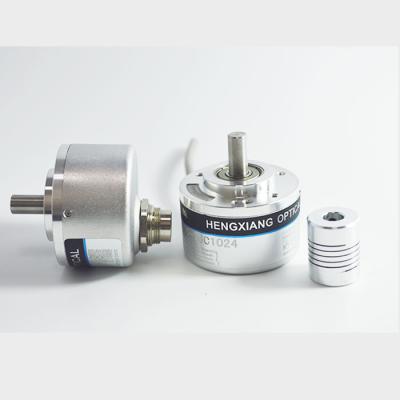 China 190 Grams 8mm Solid Shaft Encoder 1440ppr D Type Incremental Encoder CE Certified for sale