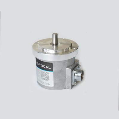China 24V DC  70mm Solid Shaft Encoder Motor ABZ Phase NPN Output for sale