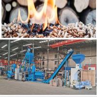 China High Capacity 1-10TPH Biomass Pellet Production Line for Pine Straw Wood Chips Environmentally Friendly for sale