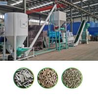 China Industrial Feed Pellet Production Line 0.5-12 t/h Capacity with 87-290 kW Power for Poultry and Livestock for sale