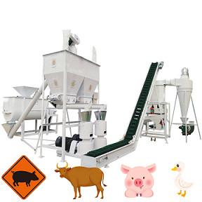 China Zhongdebao EWPS 400 Feed Pellet Production Line - 500kg to 2000kg per Hour Capacity with CE/BV Certification for sale