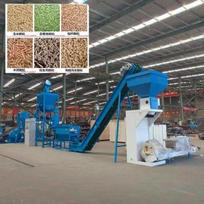 China Commercial Automatic Wood Pellet Production Line with 37kW Pellet Machine and EU A1 Standard Quality for Biomass Fuel for sale