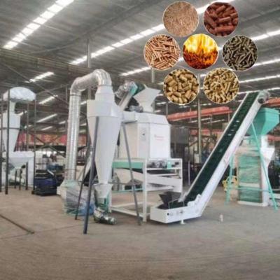 China 0.5-10 TPH Wood Pellet Production Line 6mm-12mm Biomass Pelletizing Line for sale