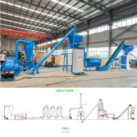 China 300kg-800kg Wood Pellet Production Line for Rice Husk, Bagasse & Sorghum Straw with 83.41kW Power for sale