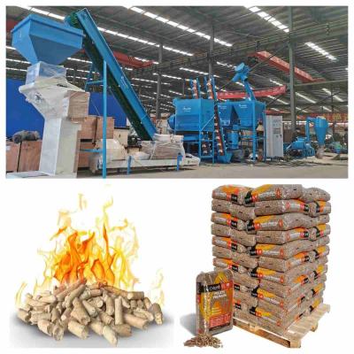 China Biomass Wood Pellet Production Line 1t/h Capacity 6-12mm Pellet Diameter Automatic Pelletizing System for sale