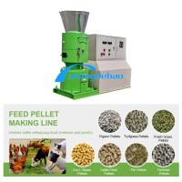 China Industrial Feed Pellet Mill Machine 50-1200 kg/hour Capacity with 3-30kW Electric or Diesel Power Options for sale