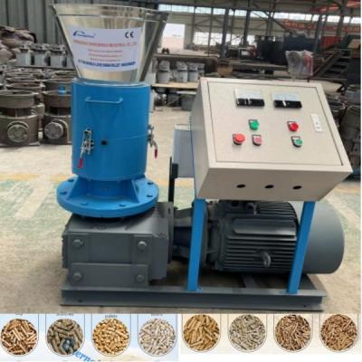 China 100-400kg Wood Pellet Making Machine | Flat Die Design | 380V Industrial Pellet Mill for sale