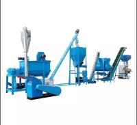 China Complete Animal Feed Pellet Production Line for Cattle & Sheep - 6mm/8mm Pellet Diameter Options for sale