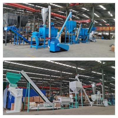 China Automatic Animal Feed Pellet Production Line 1-2t/H Capacity with 1-10mm Adjustable Pellet Size for sale